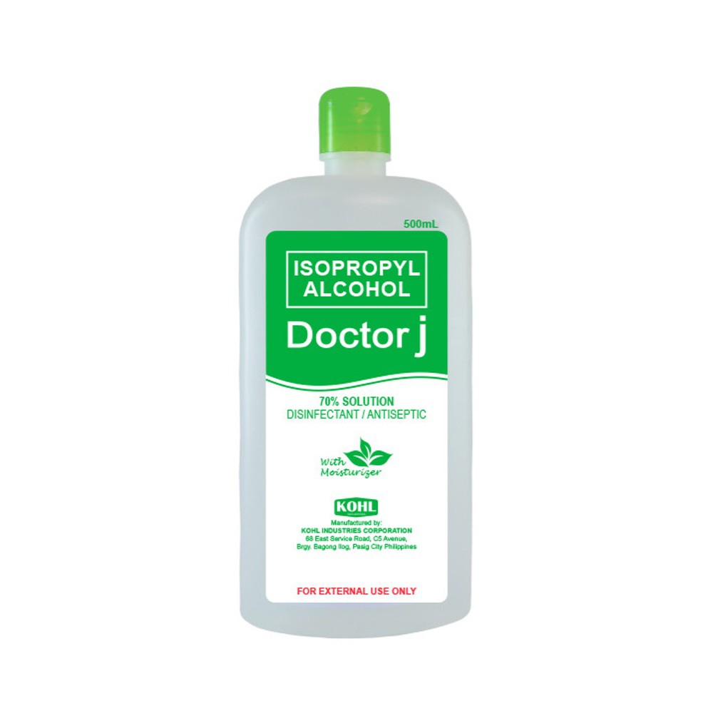 DOCTOR J Isopropyl Alcohol 70% Solution 500mL price in the Philippines ...